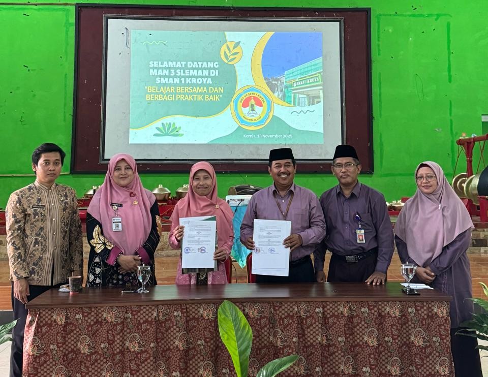 MAN 3 Sleman Tanda Tangani MoU dengan SMAN 1 Kroya untuk Penguatan ...